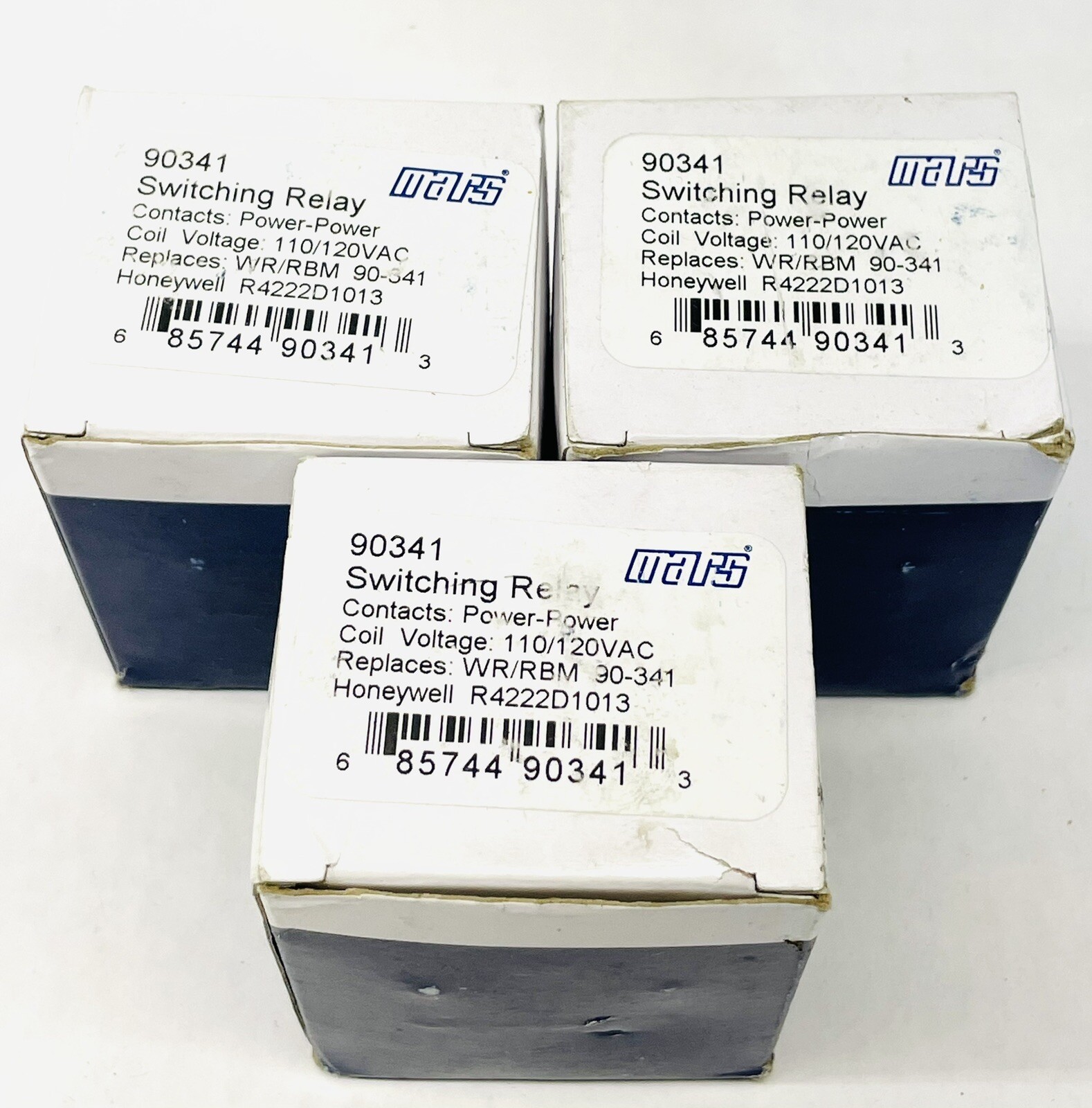 LOT OF 3 MARS SWITCHING RELAY 90341 COIL - 110/120 VAC | eBay