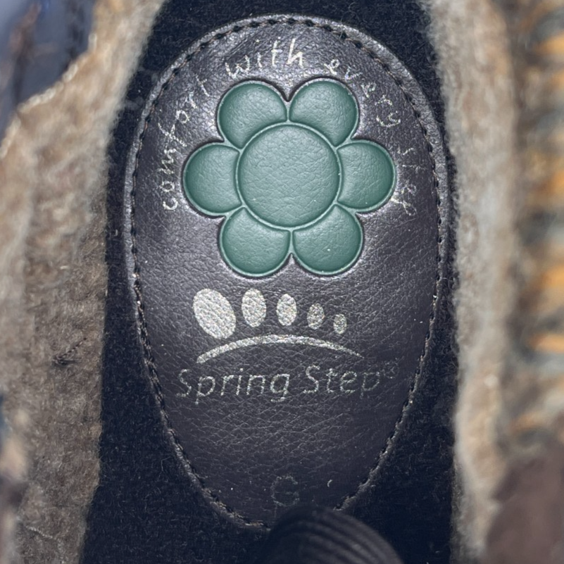 Spring Step Clifton Navy Lace Up Side Zip Bootie Women's Sz 7.5-8 US/EU ...