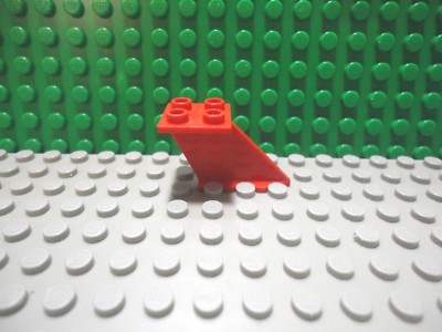 Lego 1 Red 3x2x1 small airplane tail support wing airplane vintage | eBay