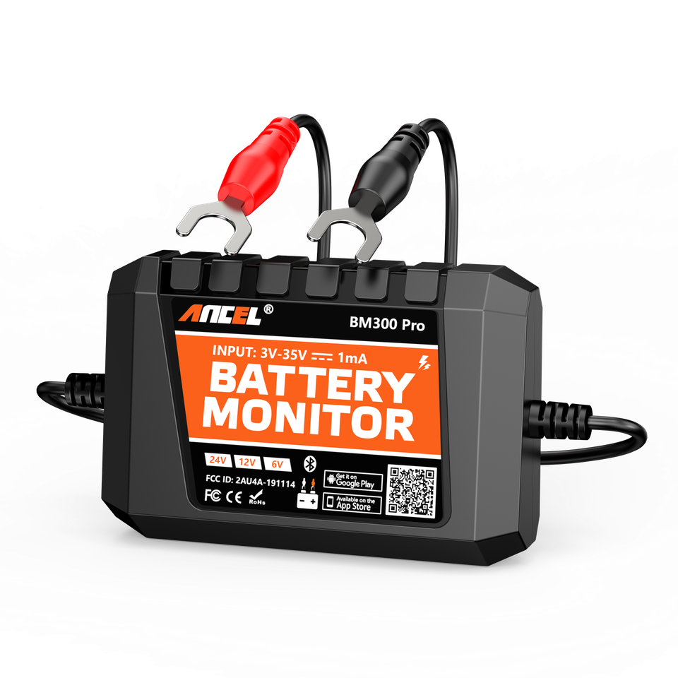 ANCEL BM300 Pro Car Motorcycle Battery Tester Charging System Analyzer ...