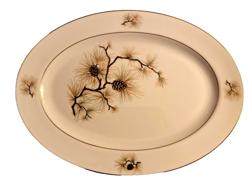 Lenox Pine China Vintage W-331 Oval Platter Medium 14" PERFECT! | eBay