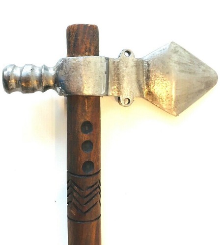 Spontoon Tomahawk/Pipe Mountain Mahogany Handle Cast Steel ...