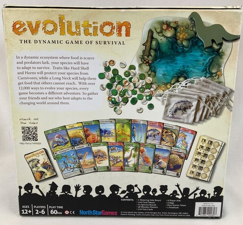 Evolution Game by North Star Games 2015 Game of Survival COMPLETE! | eBay