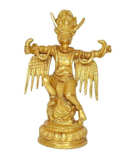 Brass Lord Garuda Garud Hindu God Decor Figurine Idol Statue Sculpture ...