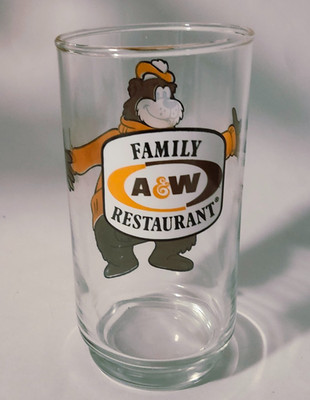 Vintage A&W Family Restaurant Rooty the Great Root Bear Tumbler | eBay
