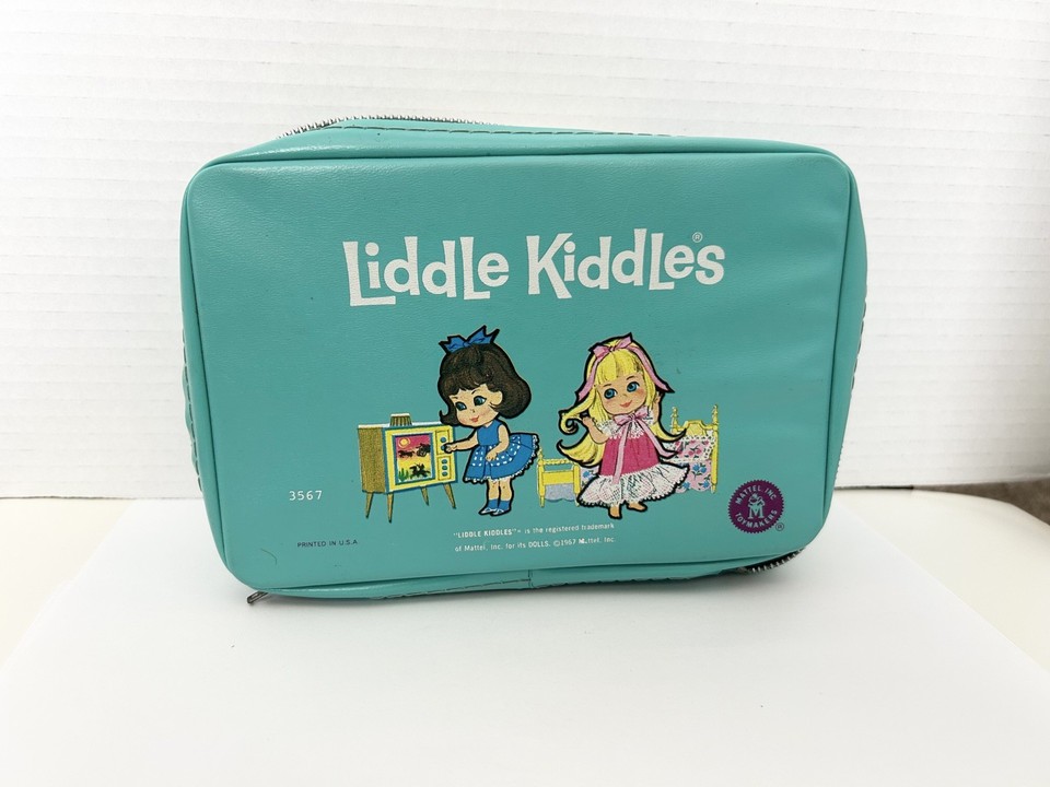 Liddle Kiddle Aqua Blue Carrying Case Telly Viddle Beddy Bye Biddle ...
