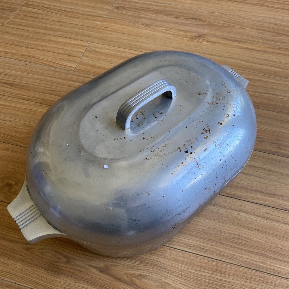 Vintage Magnalite GHC Aluminum Oval Roaster / Dutch Oven With Lid And ...