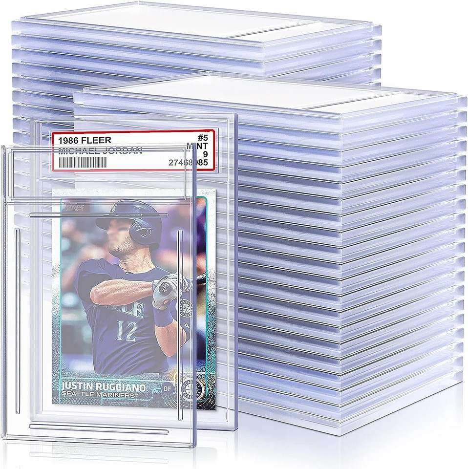 Card Case Holder - Graded Slab - Label Position - Wide Application - 5 ...