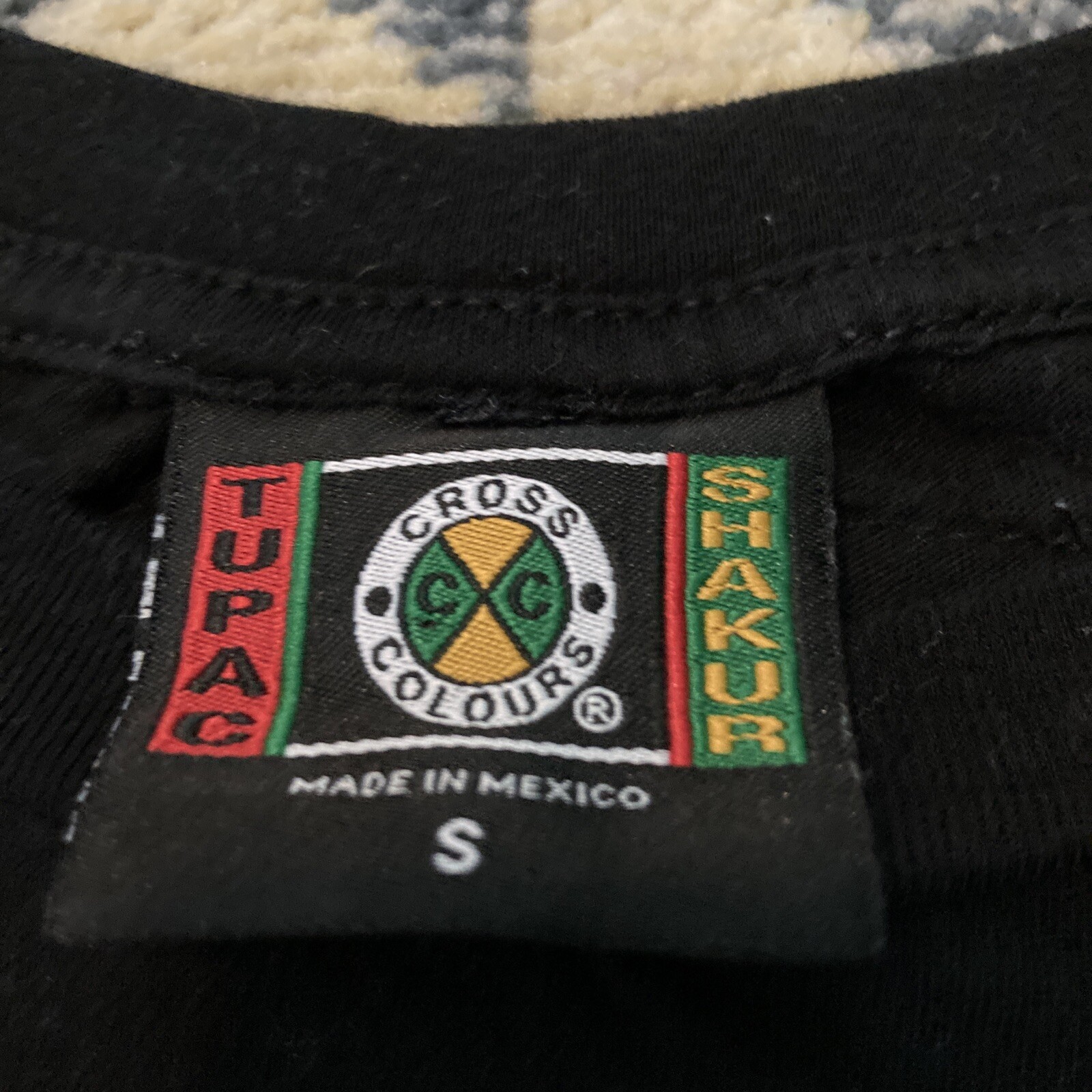 Authentic Cross Colours Tupac Shakur 2 PAC Black T S… - Gem