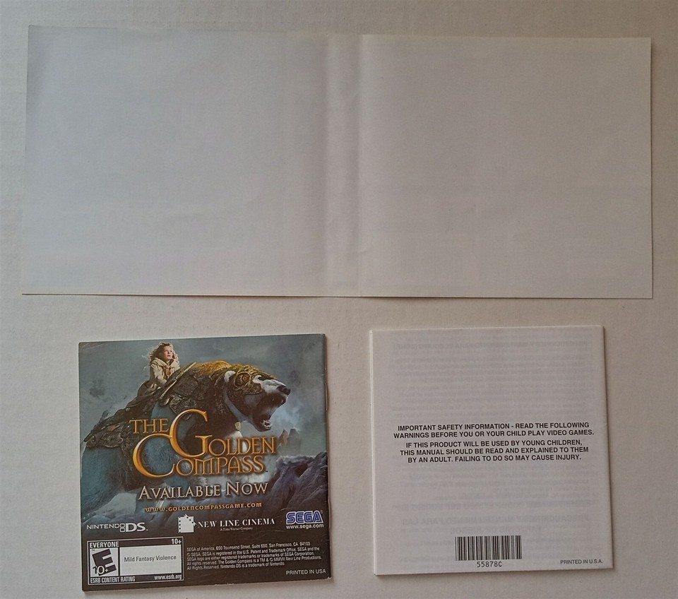 Nintendo DS - cover art, manual, inserts only for Mario & Sonic Olympic ...