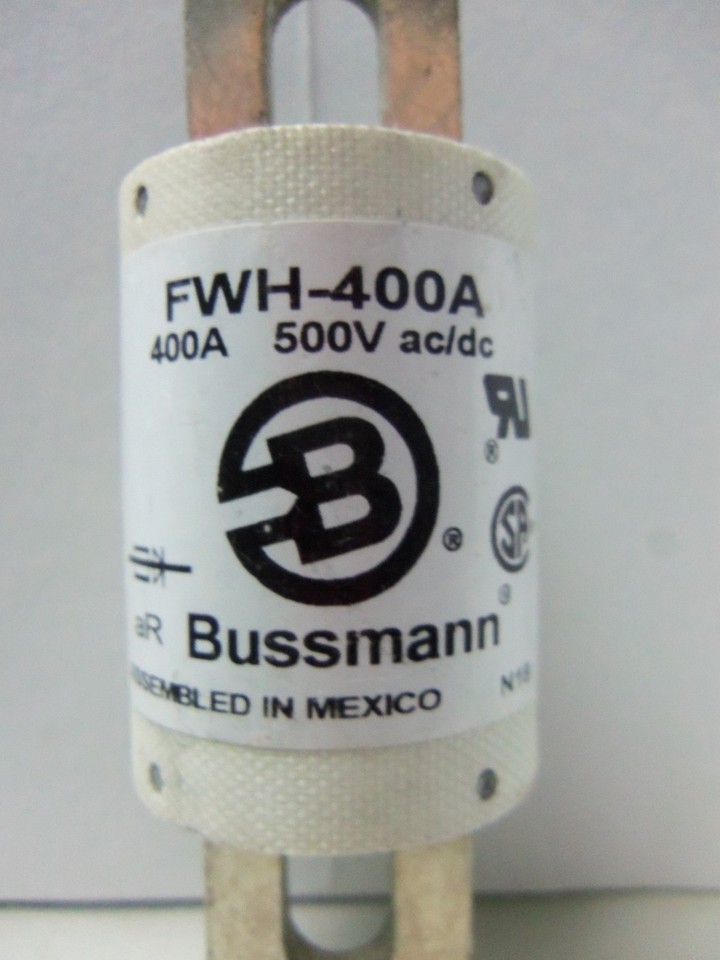 Nice Bussmann FWH-400A 400 Amp Fuse Semiconductor 500 Volts | eBay