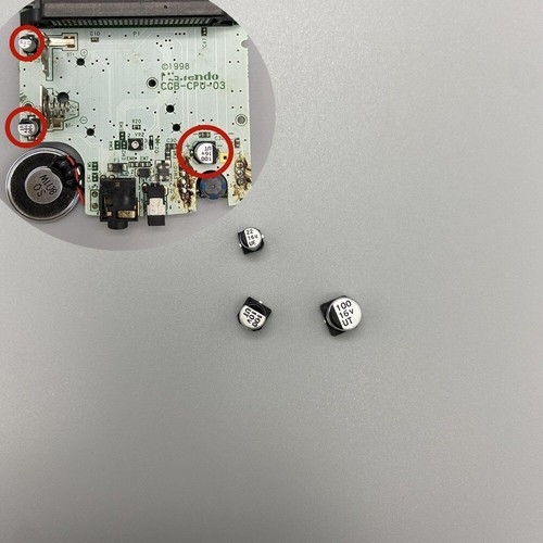 1Set Capacitor Set For Gameboy Color GBC Capacitors Repair Kit | eBay