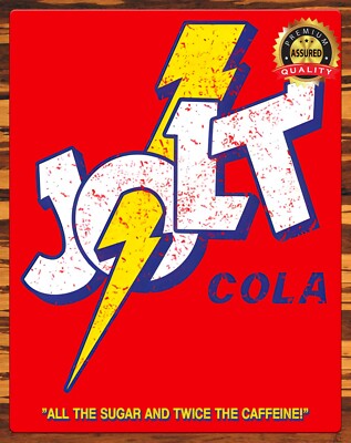 Jolt Cola - 1985 - All the Sugar And Twice The Caffeine - Metal Sign 11 ...