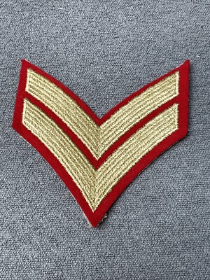 Two Bar Chevron Corporal Queens Royal Hussars Service British Army ...
