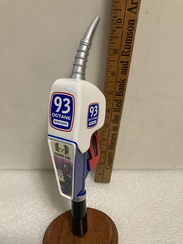 93 OCTANE BREWING CLOWN CAR CREAM ALE GAS PUMP HANDLE beer tap handle ...