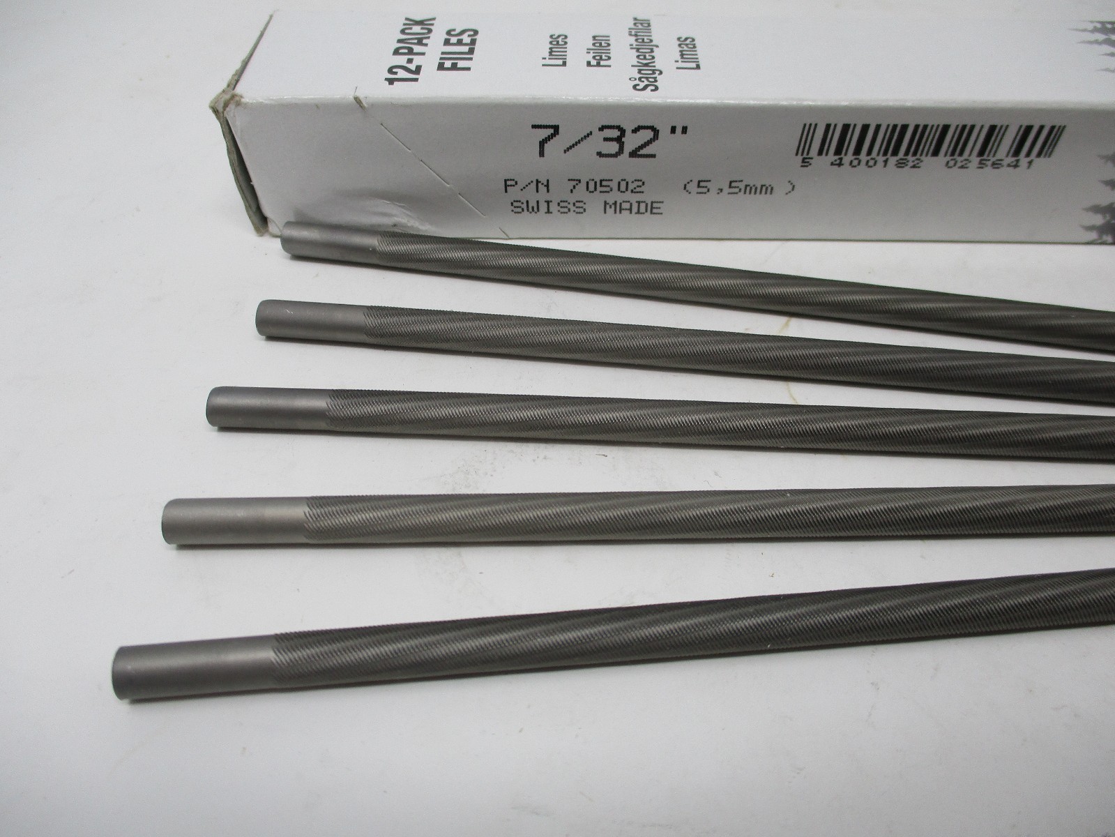 5 Pcs Oregon 70502 Chainsaw File 7/32" 5.5mm Chain Saw Sharpen Files 7/ ...