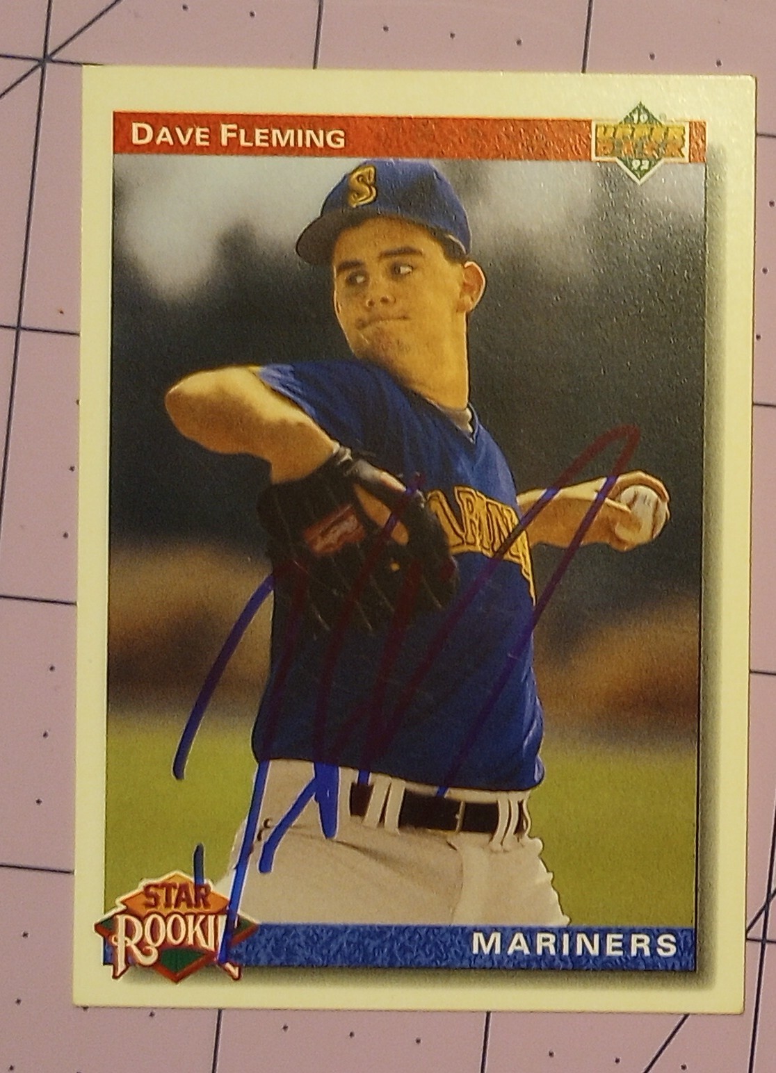 1992 Upper Deck #4 Dave Fleming (Seattle Mariners) autographed baseball card | eBay