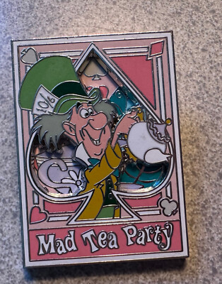 DISNEY PIN MAD TEA PARTY MAD HATTER DISNEYLAND POSTER DL 148075 ALICE ...