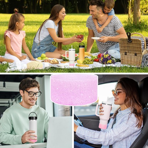 Water Bottle Base Diameter 2.8-2.95 Inches Stylish Cup Sleeve Glitter ...