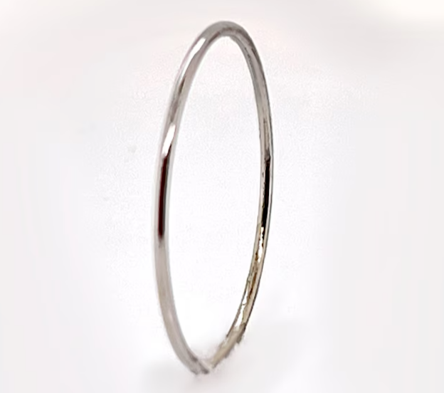 Thin Round Platinum Stacking Ring, Thin Smooth 950 Solid Platinum Band ...