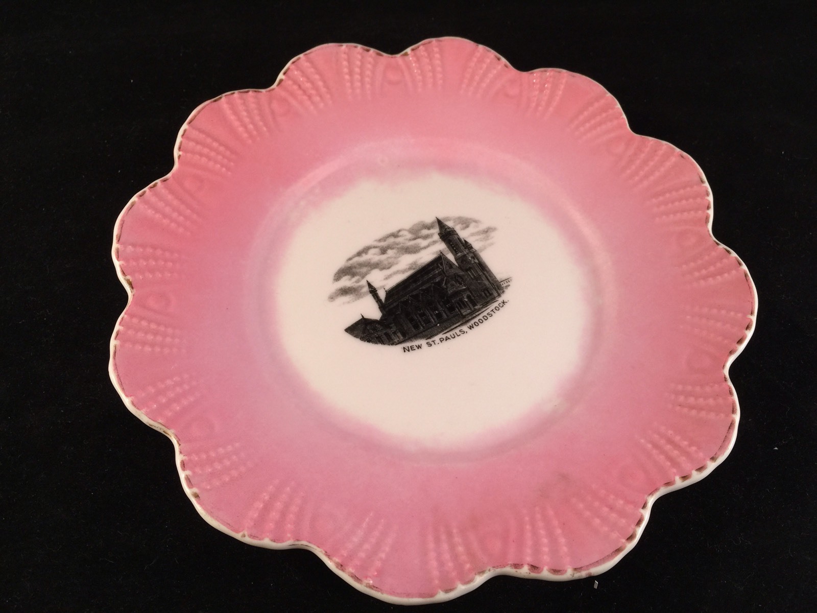 ANTIQUE WHEELOCK SOUVENIR CHINA PLATE FROM NEW ST. PAUL'S WOODSTOCK | eBay