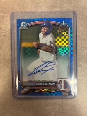 2025 Bowman Chrome Cody Freeman Blue Auto /150 | eBay