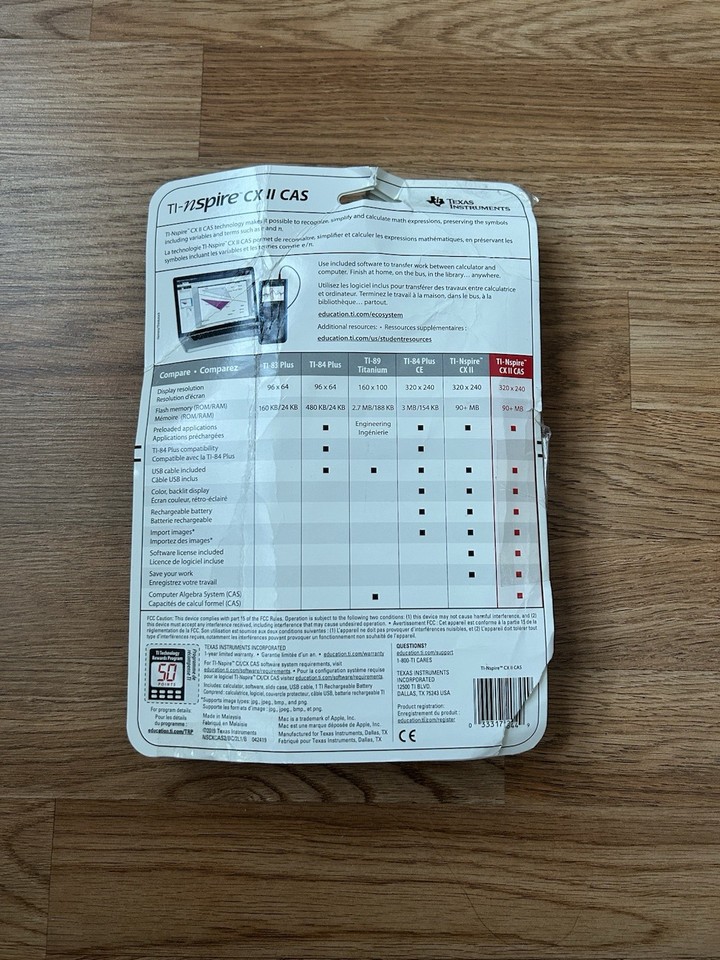 Texas Instruments TI Nspire CX II CAS Calculator | eBay