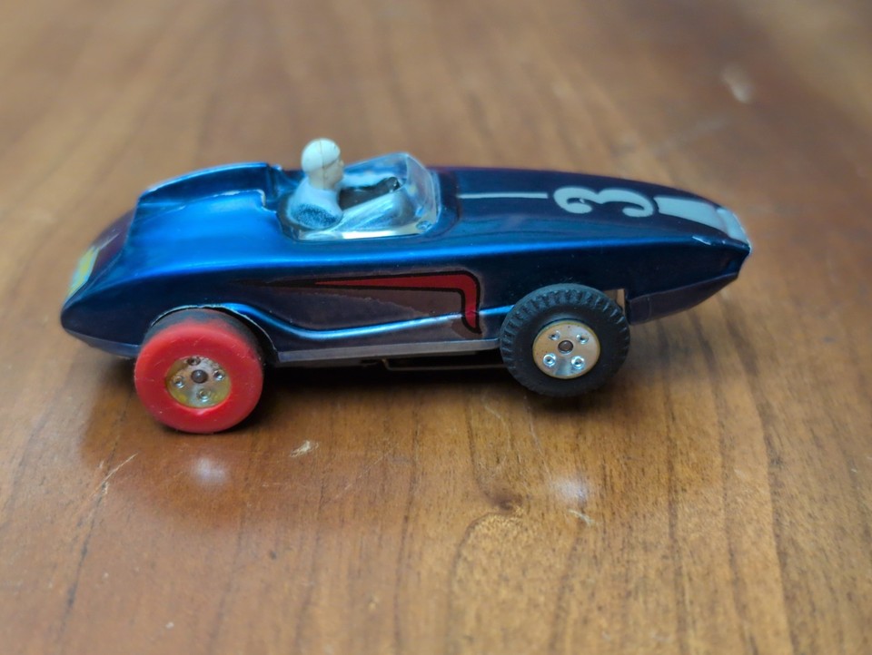 Vintage Aurora Thunderjet T-Jet Indy Grand Prix Racer Slot Ho Blue 3 ...