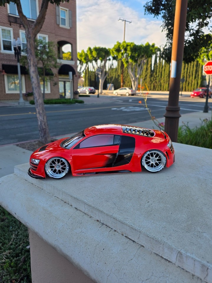 200mm 1/10 Custom Paint AUDI 4Tec2 FZ2D2 HPI DC10 YD2 MST TT02 Body ...