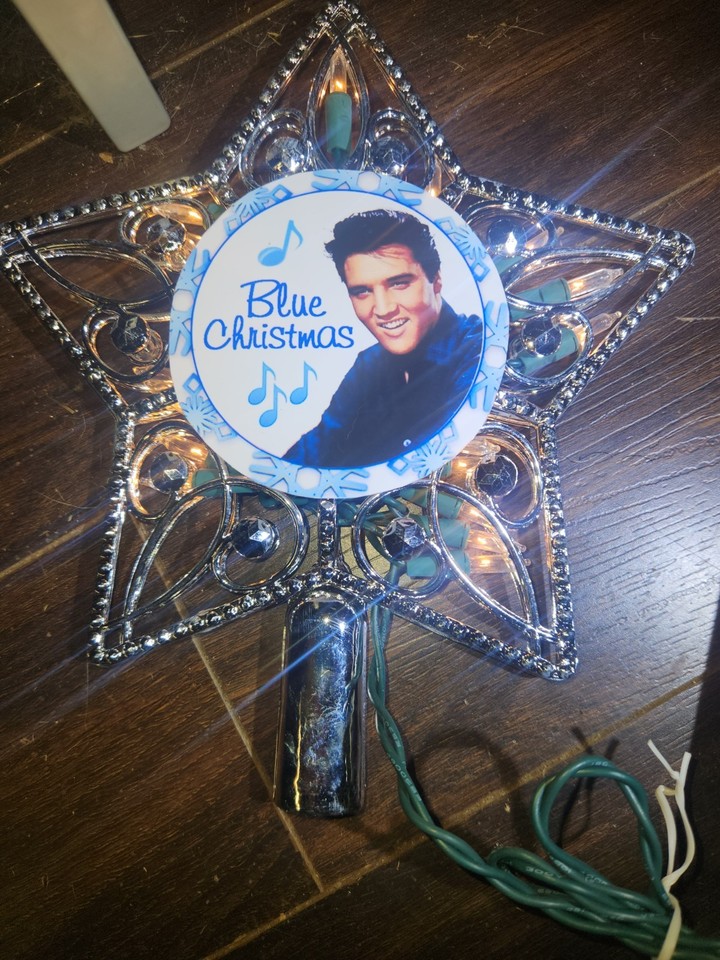 Elvis Presley the king Inspired Christmas Tree Topper ornament ...