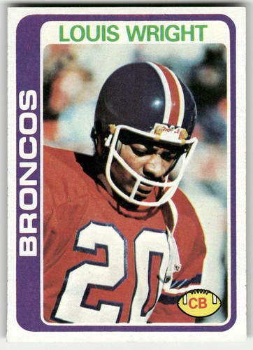 1978 Topps Louis Wright Rookie #420 Denver Broncos RC | eBay