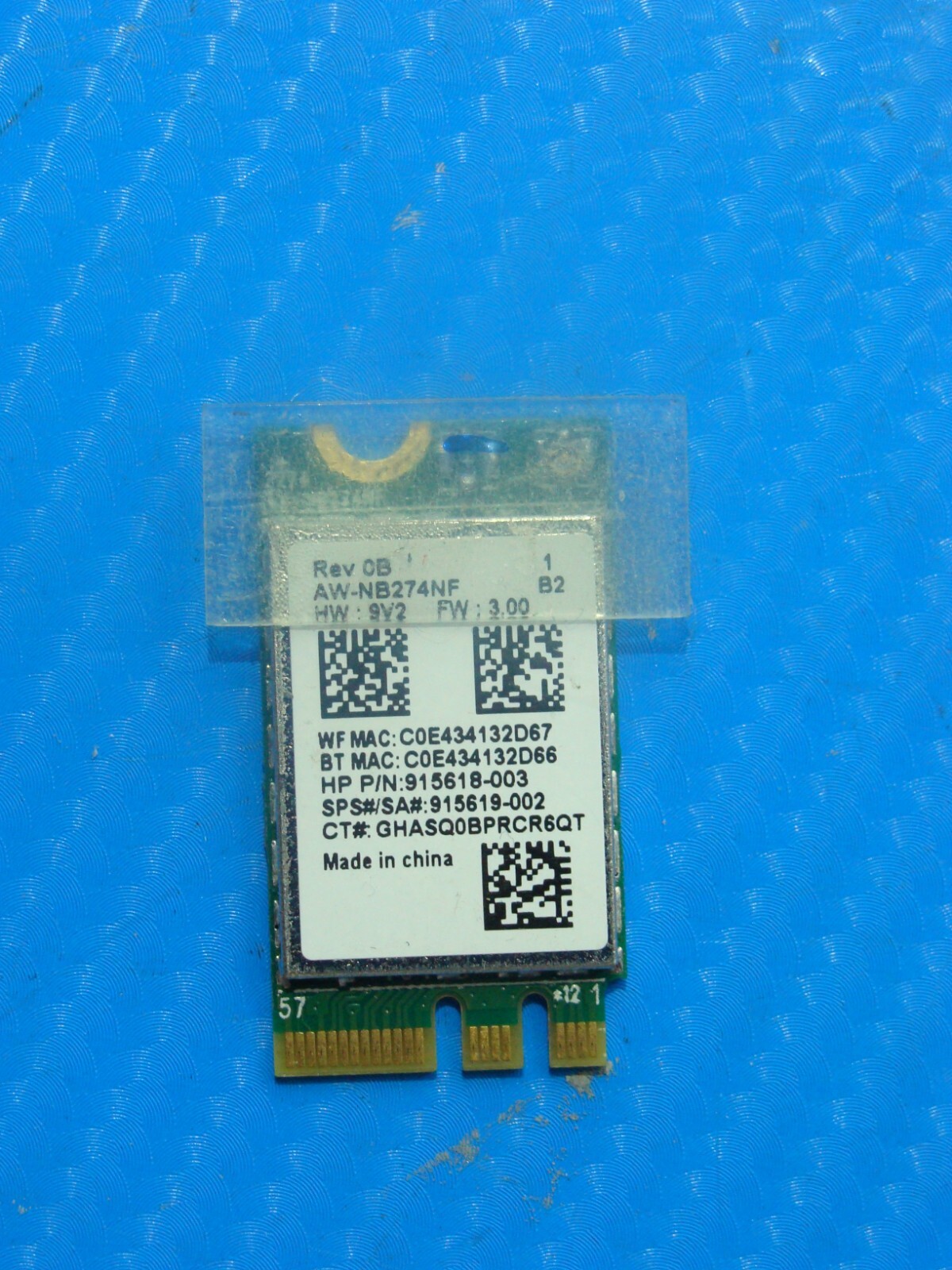 HP 15.6" 15-db0036nr Genuine Wireless WiFi Card RTL8723DE 915618-003 ...