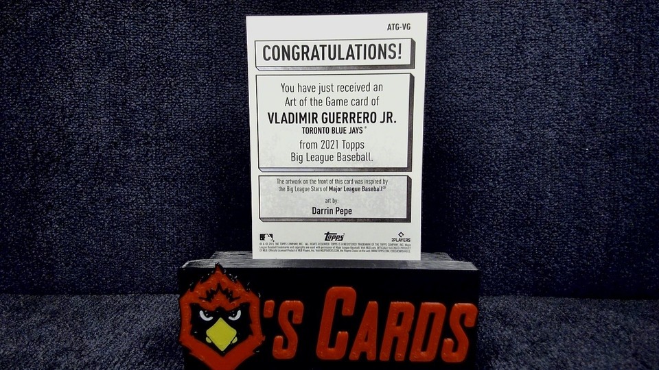 2021 Topps Big League | Vladimir Guerrero Jr. | Blue Jays | Art of Game ...