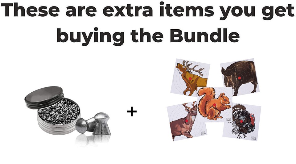 Hatsan Invader Auto .25 Cal PCP Air Rifle with Targets and Pellets ...