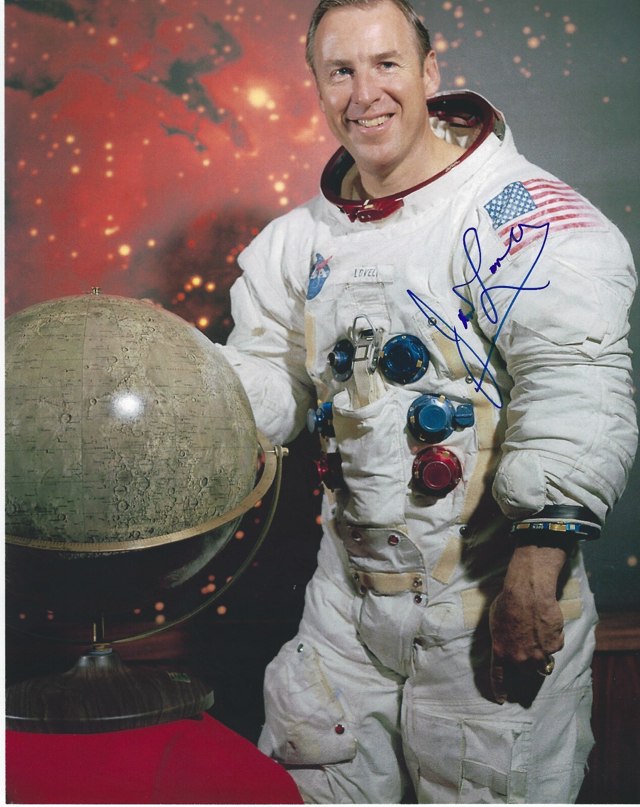 Jim Lovell NASA Test Pilot Engineer Signed REPRINT 8.5 x 11 Photo FREE ...