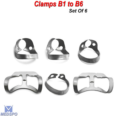 Dental Rubber Dam Clamps Premolar Tissue Retractor Endodontic Brinker ...