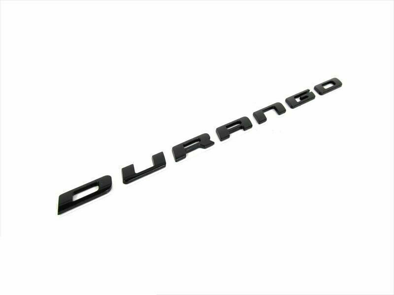 BLACK EMBLEM NAMEPLATE BADGE for 2014-2025 DODGE DURANGO GLOSS OEM ...