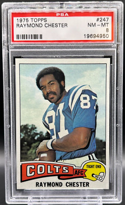 1975 Topps Raymond Chester PSA 8 NM-MT Indianapolis Colts #247 | eBay