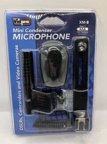 Vidpro Mini Condenser Microphone for Digital SLRs Video Cameras ...