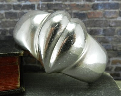 Designer Zina 925 Sterling Silver Heart Wide Cuff Bracelet | eBay