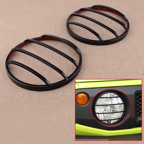 Pair Front Headlight Lamp Guard Protector Cover Trim Fit for Suzuki ...