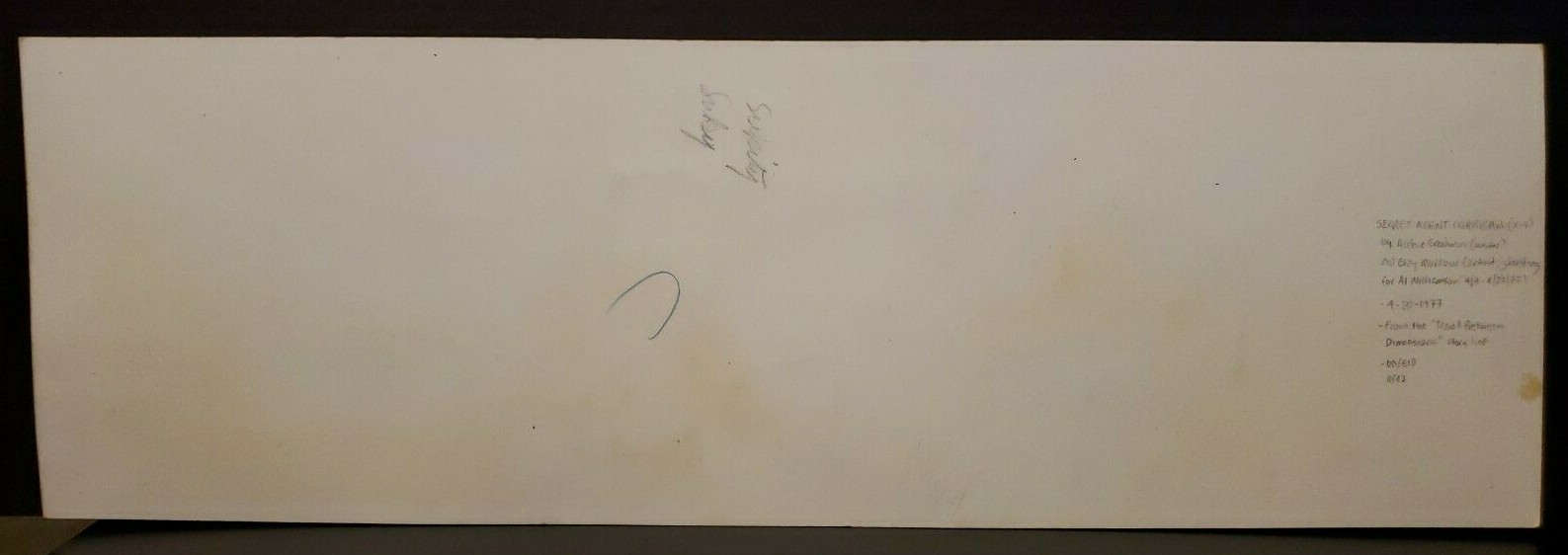 SECRET AGENT CORRIGAN X-9 Daily Comic Strip Original Art 4-20-1977 GRAY ...