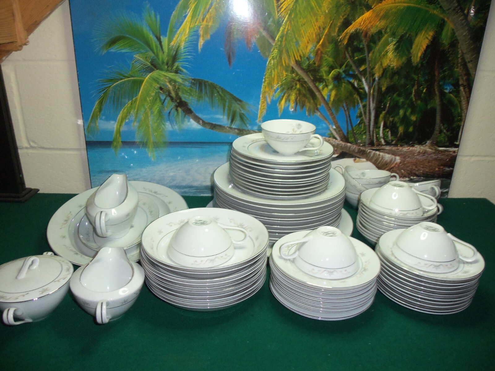 75 PCS SET OF FREMONT FINE CHINA 8089 FREMONT W/SILVER RIM | eBay