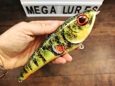 Mega Lures Jerkbait 7in Perch -Custom Musky Lures | eBay
