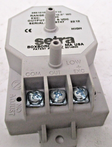 Setra Model 265 2651010WB2BT1C Differential Pressure Transducer ...