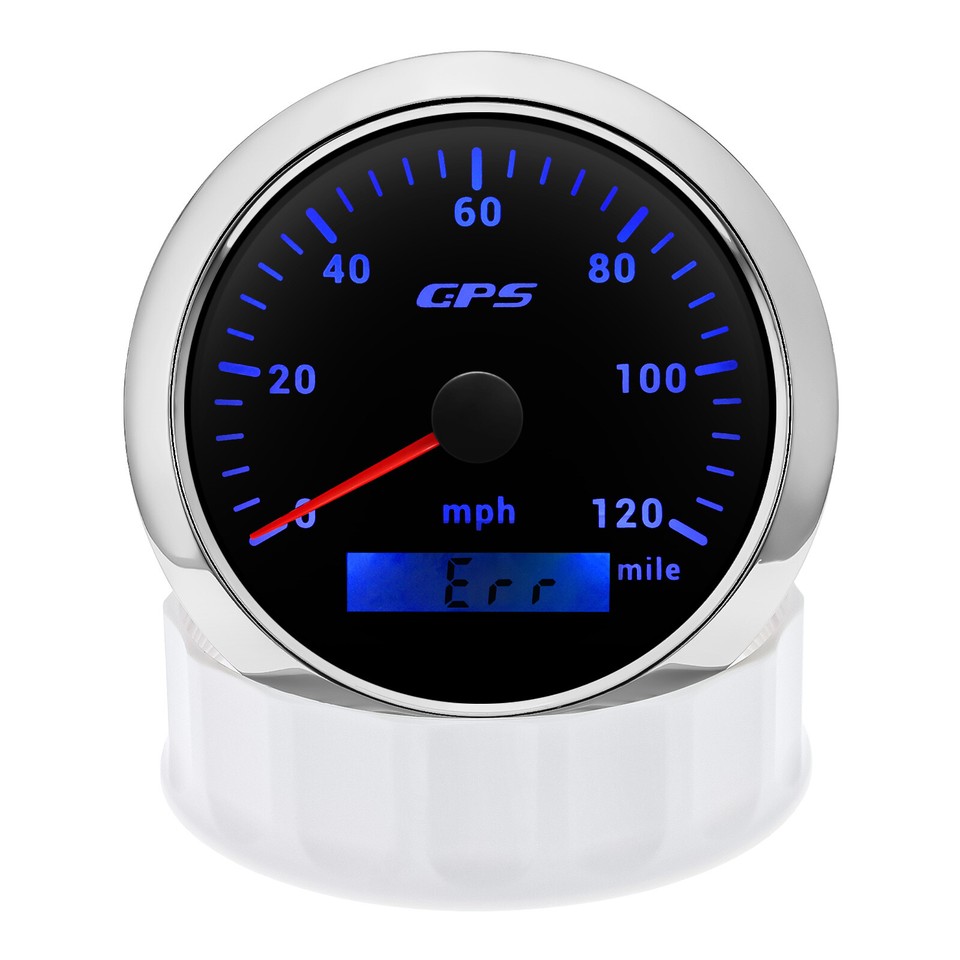 85mm Waterproof GPS Speedometer 120MPH Digital Gauge for Motorcycle Car ...