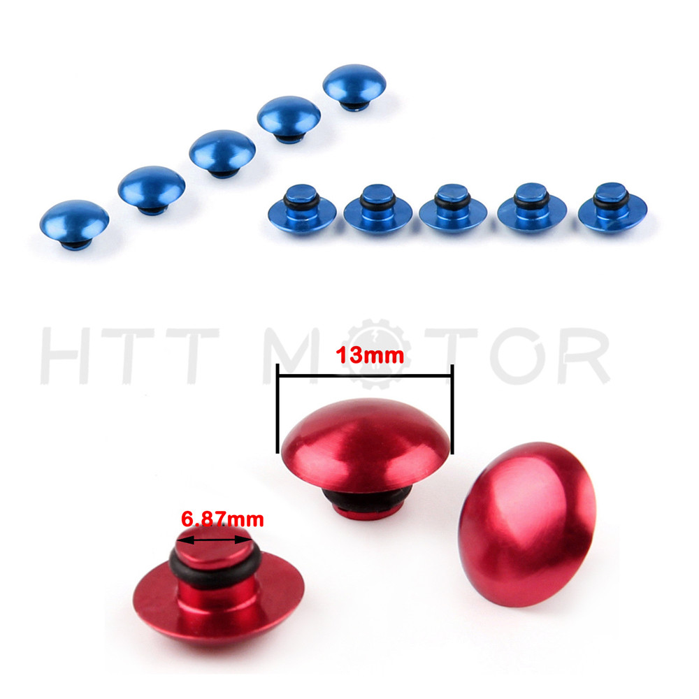 Round bolt cap screw cover Blue for 8mm allen bolts (M6 allen key) USA ...