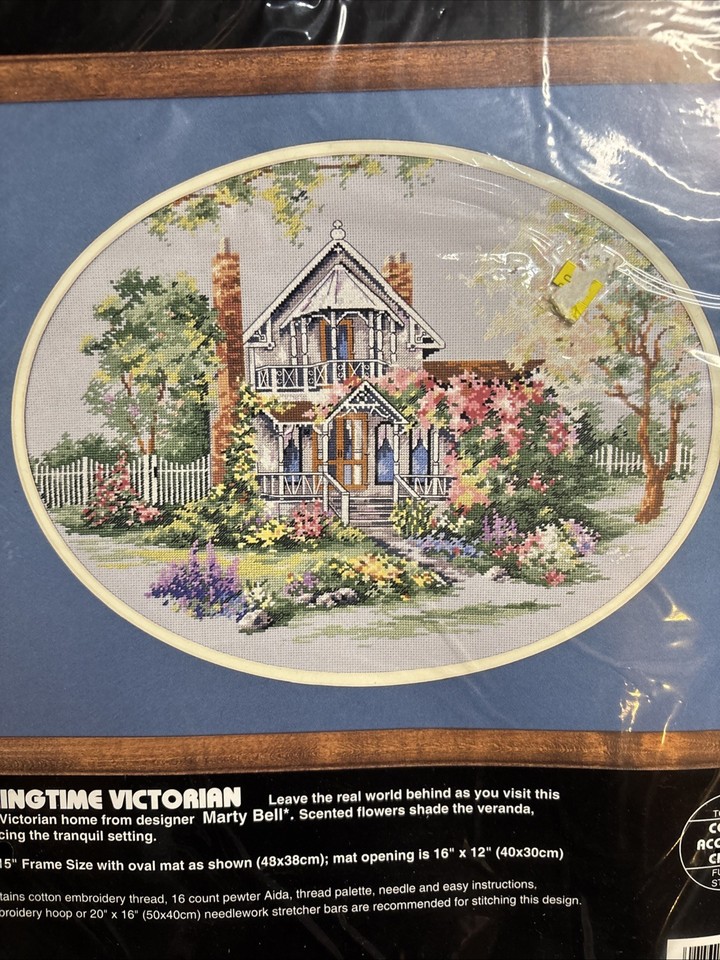 Vintage Dimensions Springtime Victorian Counted Cross Stitch Kit 3759 ...
