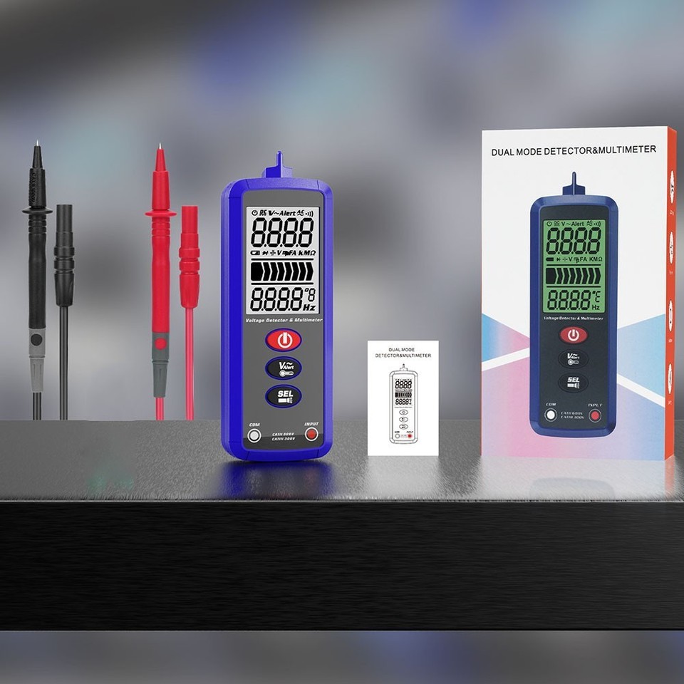 Handheld Digital Multimeter with Low Battery NCV AC DC Voltage ...