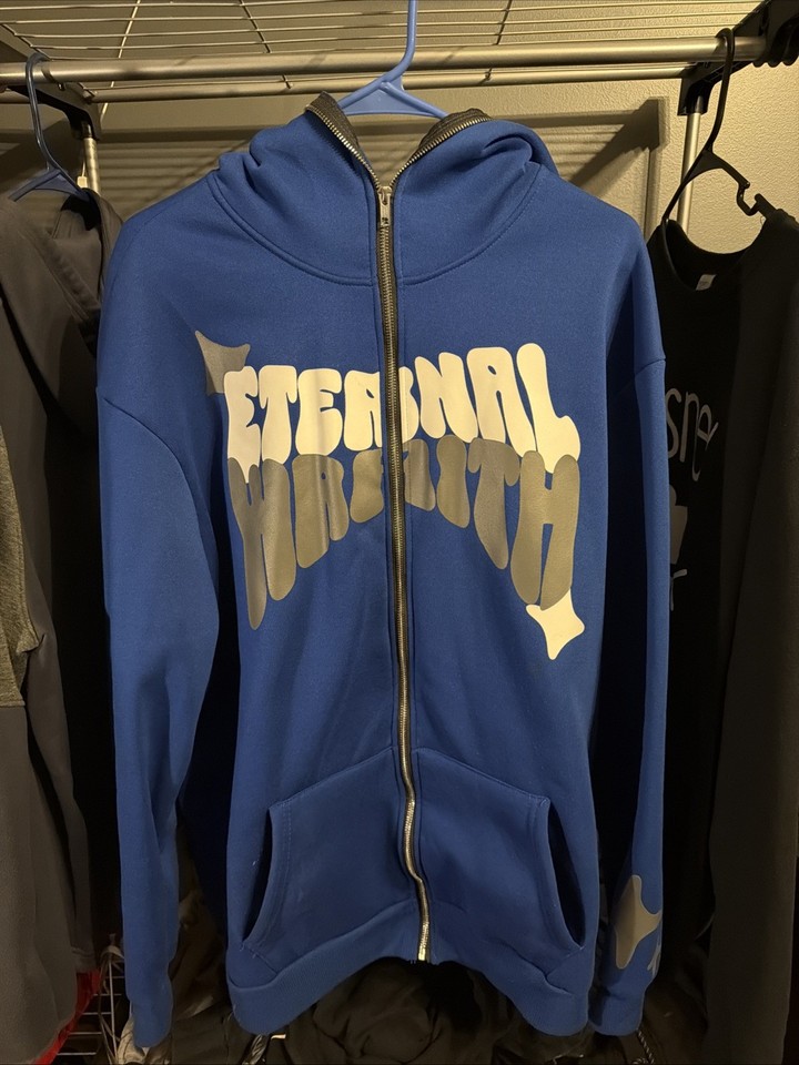 Blue full zip graphic eternal wraith hoodie/pullover/longsleeve XL | eBay